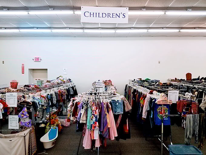 Tiny fashion statements waiting for their next adventure. The children's section offers pre-loved style for the next generation of trendsetters.