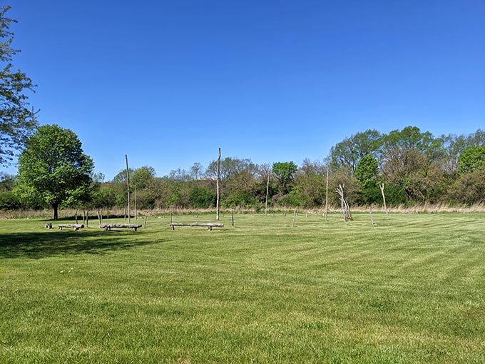 The village center—where important ceremonies took place long before town squares had gazebos and farmers markets. Nature's original community space.
