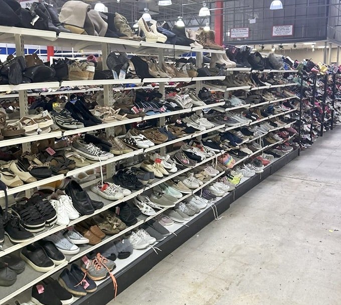 Footwear paradise where your next favorite shoes are hiding. Like Cinderella's slipper, the perfect fit is waiting—no fairy godmother required.