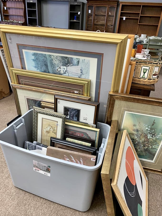Art collectors, rejoice! These framed treasures await new walls to grace—at prices that'll leave room in your budget for frames.