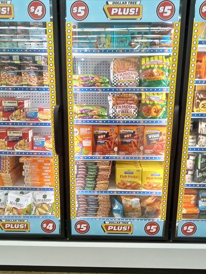 Frozen food nirvana where budget meets belly. Those Famous Fries aren't just famous—they're practically celebrities in the freezer section. 