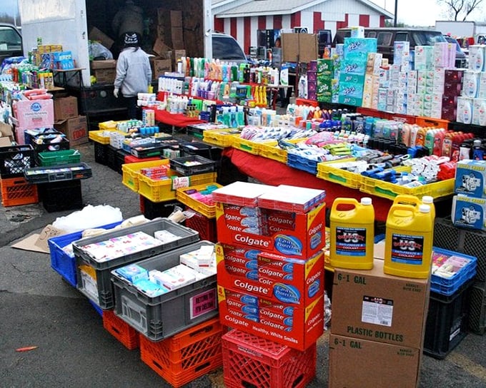 Hygiene heaven! Where else can you stock up on enough Colgate to survive the apocalypse while saving enough for lunch?