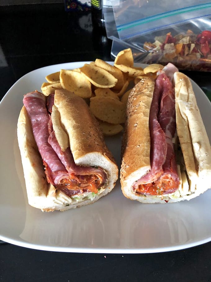 This Italian hoagie isn't just lunch – it's a masterclass in the architecture of flavor, with layers of meat and that signature Philly pepper relish.