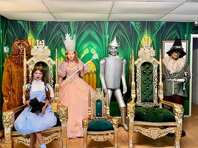 No need for ruby slippers to meet the gang – these life-sized figures offer the perfect photo op with Dorothy and friends.