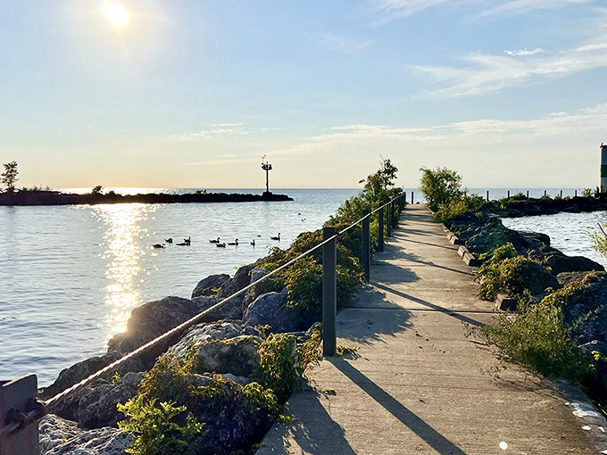 Stroll along this stone pier and feel your worries dissolve into Lake Erie. The perfect spot for contemplation—or practicing your best "I'm on a boat" pose.
