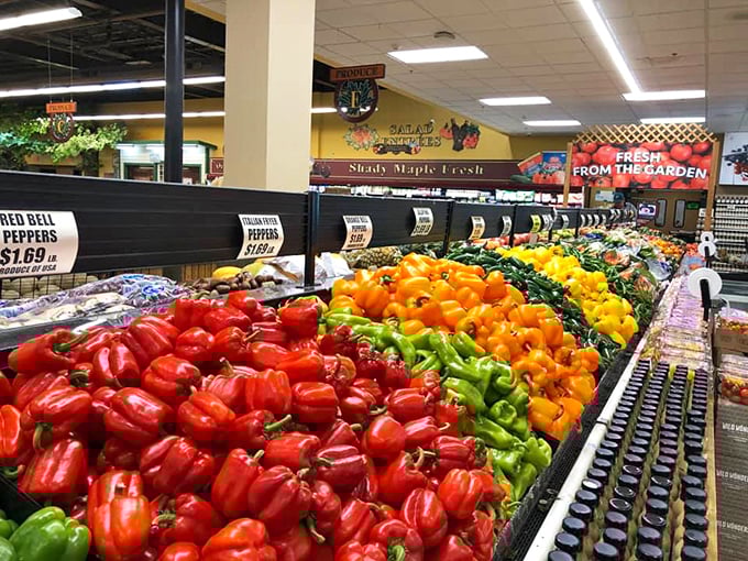 Mother Nature showing off her color palette. These peppers aren't just produce—they're edible jewels waiting to transform your next meal.
