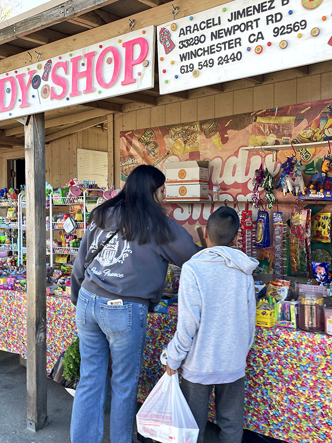 Candy Shop dreams come true for young shoppers. That look of anticipation is universal—we all remember our first sugar rush.