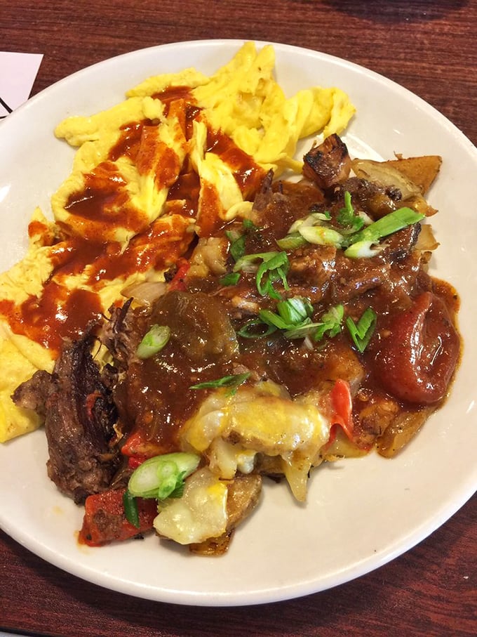 Behold: breakfast with ambition. This hearty short rib dish doesn't just break your fast—it demolishes it with savory satisfaction.