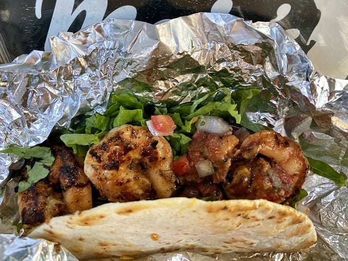 These grilled shrimp tacos aren't just food – they're edible postcards from seafood heaven, complete with fresh pico and crisp greens.