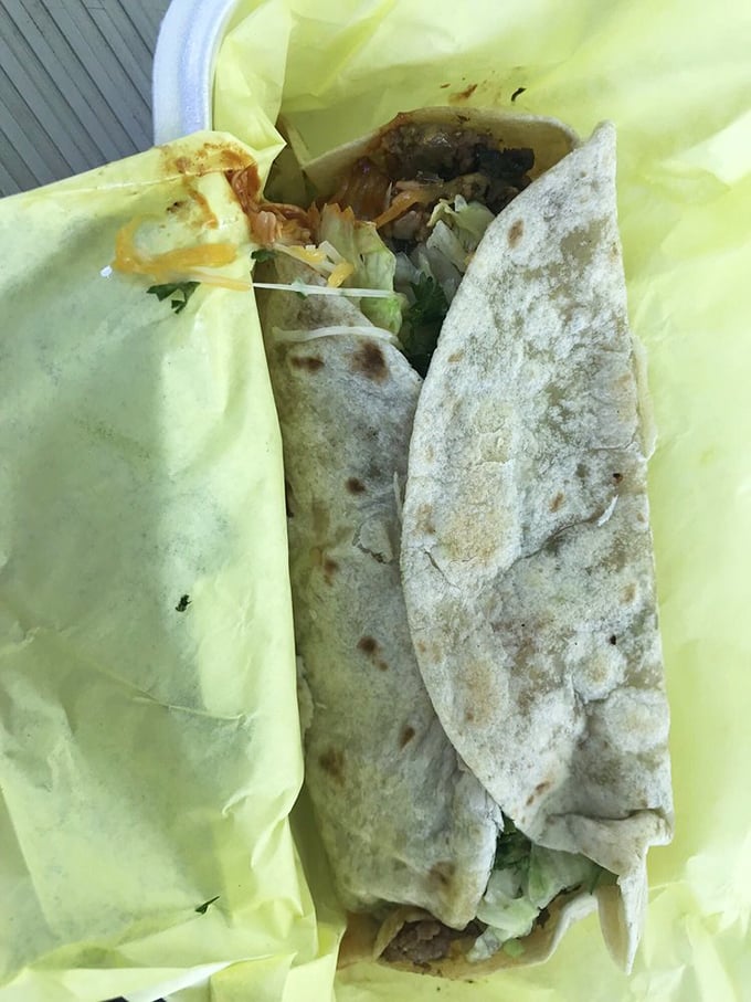 Not just burgers! This wrapped delight proves Snowhite knows its way around a tortilla too—simple, satisfying, and ready for its close-up.