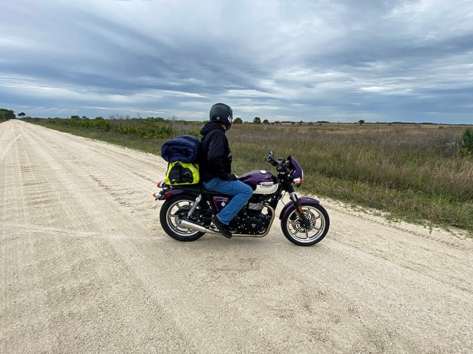 The road less traveled—literally. When your motorcycle adventure includes more wildlife sightings than fellow humans, you've found Florida's best-kept secret.