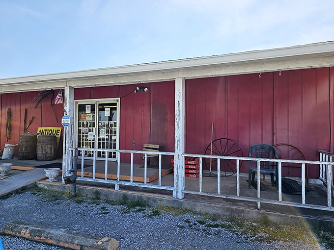 The Antique Village Mall looks like it jumped straight off a Tennessee postcard – complete with rustic charm.