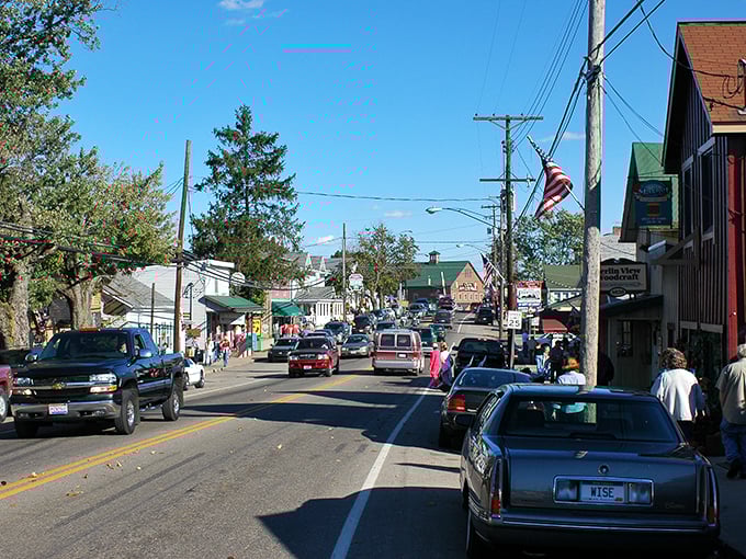 Berlin's bustling main street proves that Amish country can handle a little traffic.