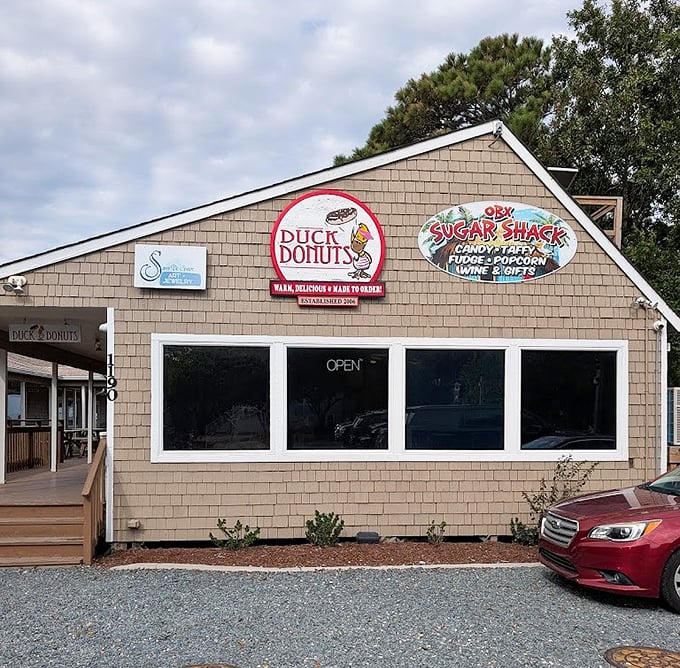 Beach house vibes with donut shop soul – Duck knows how to make mornings feel like vacation. 