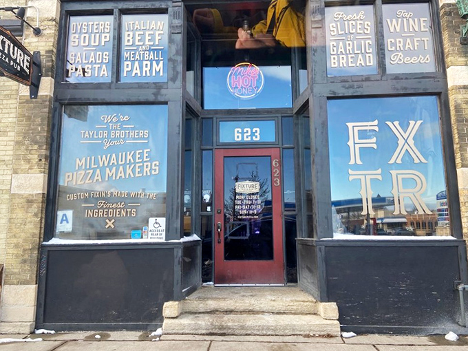 Behind these simple windows lies creativity that would make any food lover's heart skip.