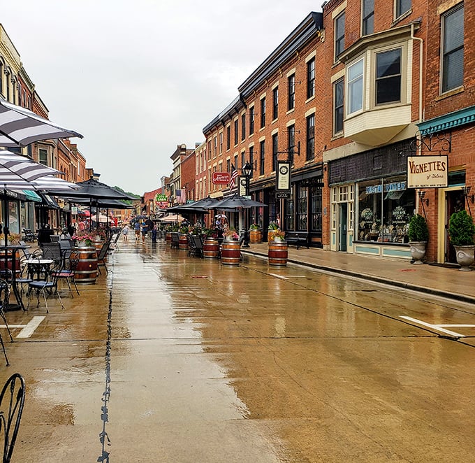 Café tables spill into the street, promising cappuccinos, chatter, and maybe a slice of cake on the side.