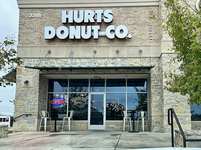 Hurts Donut Co.'s stone facade gives way to a wonderland of creative confections that would make Willy Wonka jealous.