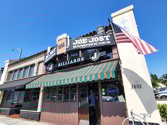 Step inside and feel the weight of Long Beach history in every weathered brick and worn table.