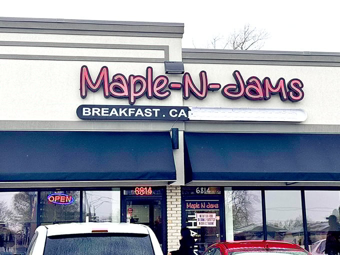 Maple N Jams might hide in plain sight, but locals know where morning magic happens. Simple storefront, extraordinary pancakes.