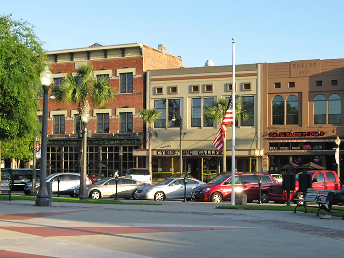 Ocala's historic downtown glows with small-town charm at dusk, when the streetlights create magic on brick facades.