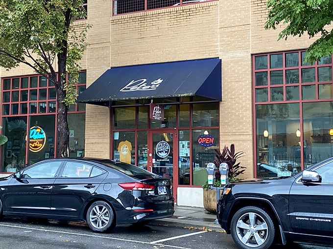 Pete's blue awning signals salvation for downtown Knoxville's hungry souls – where breakfast dreams come true without any unnecessary fuss.