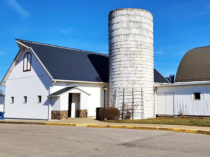 The Barn Restaurant lives up to its name with this genuine white barn and silo. Farm-to-table isn't just a trend here—it's where they started!