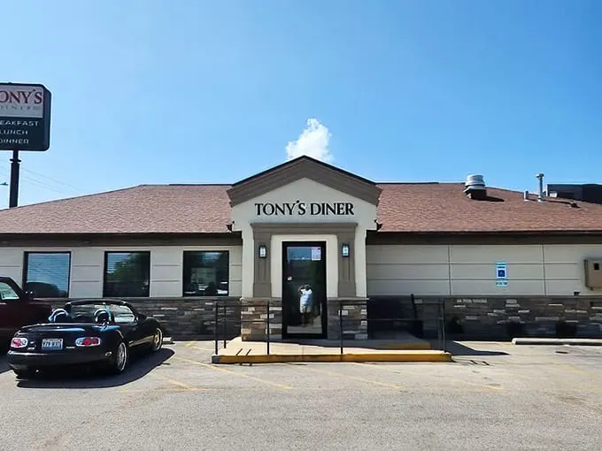 Clean lines and a welcoming entrance - sometimes the best comfort food comes from the most unassuming places.