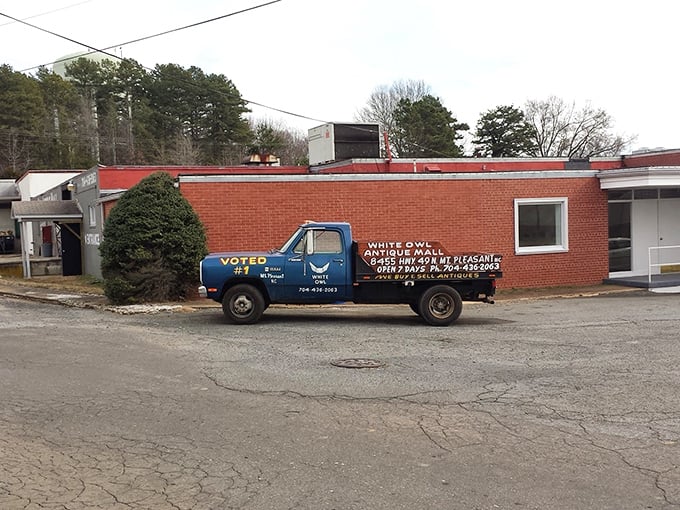 That vintage delivery truck parked outside isn't just decoration—it's a promise of authentic finds and old-school customer service.