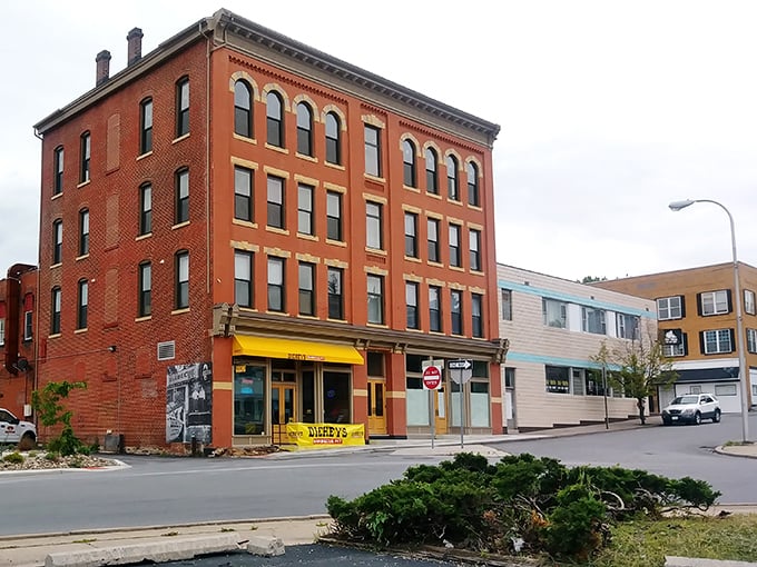 Altoona’s brick storefronts stand tall, each weathered corner echoing decades of grit, growth, and small-town spirit.