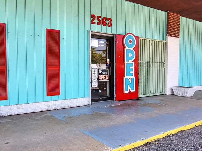 That turquoise facade with the bold "OPEN" sign? It's Memphis saying "Y'all come dig through our history now!"
