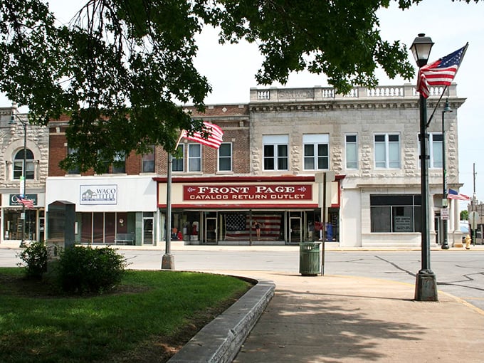 There's a true sense of community here, with a string of local shops and American flags adding to the small-town charm.