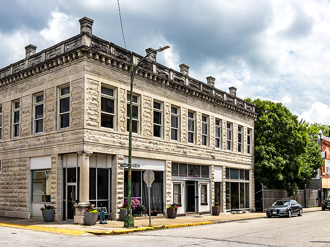 Stone craftsmanship and vintage charm remind us when buildings were built to last several generations.