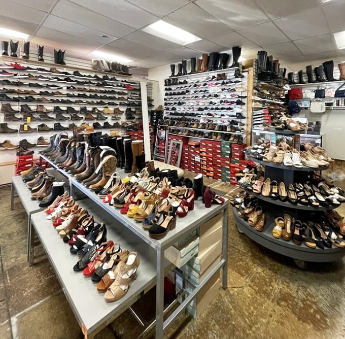 Holy shoe heaven! This boot bonanza would make Imelda Marcos weak in the knees – and the prices are incredible.