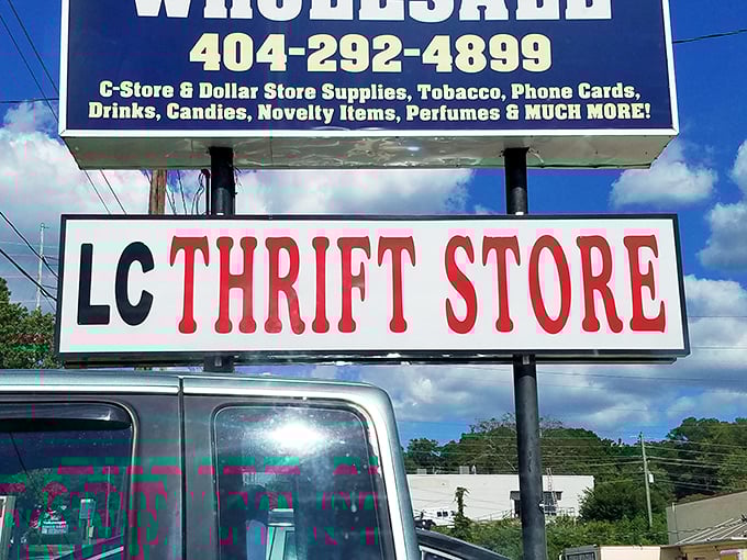 That roadside sign promises wholesale prices that'll make your calculator do happy dances.