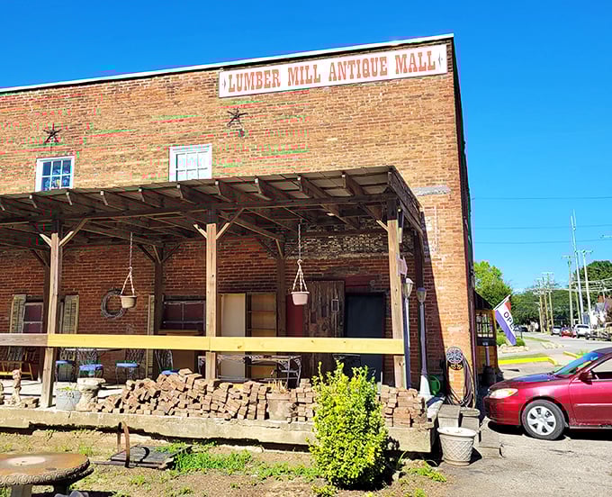 That classic brick facade whispers stories of craftsmanship from eras when things were built to last.