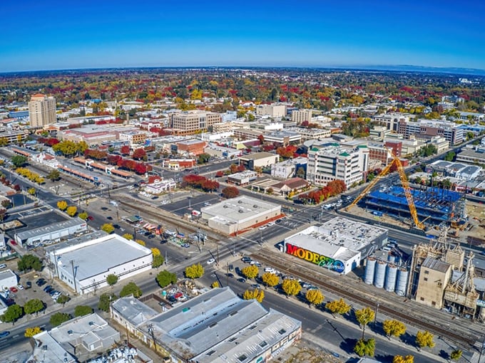 Tree-lined streets and modern buildings create the perfect blend of comfort and convenience.