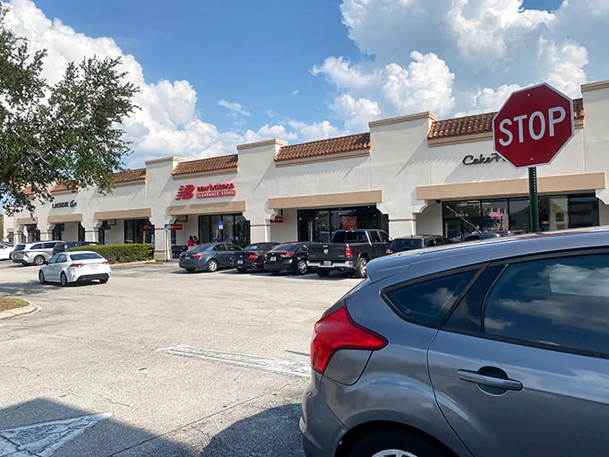 Simple storefronts hiding extraordinary deals. The retail equivalent of "don't judge a book by its cover."