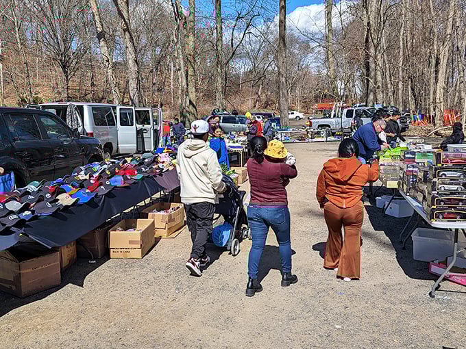 The organized chaos of a true flea market where every corner holds potential for your next favorite find.