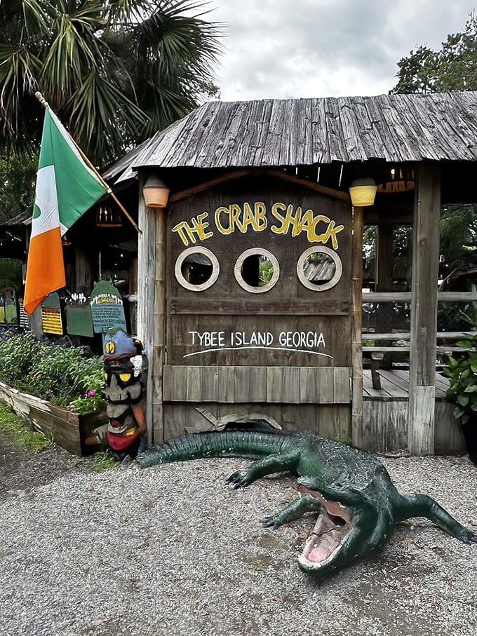 With portholes and an alligator guard, The Crab Shack is part restaurant, part coastal adventure. Seafood with a side of whimsy!