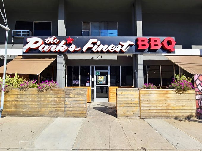 When the signage is this bold, you know the brisket inside better live up to the hype.