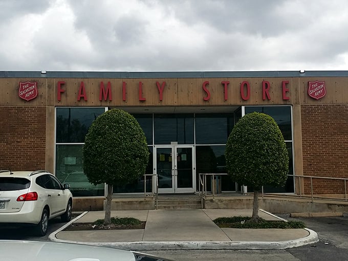 Simple outside, surprising inside. The Salvation Army Family Store offers a no-frills approach to fantastic finds.