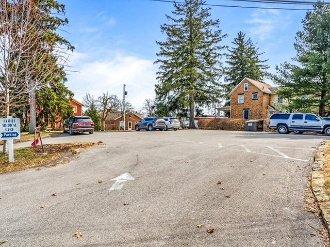 Small-town parking with big-time charm – where finding a spot is never the three-act drama it becomes in cities.
