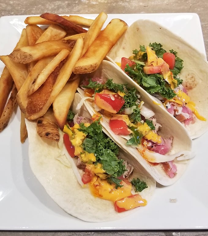 These Ahi tuna tacos aren't just a meal – they're edible art that somehow manages to be both light and satisfying at the same time.
