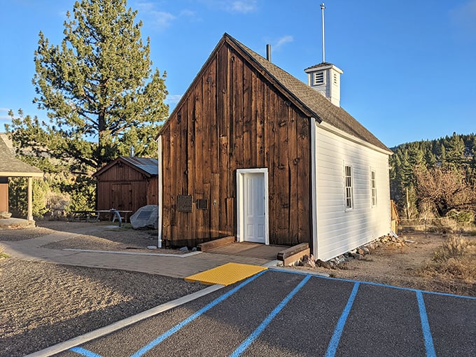 This charming historic building houses stories of Alpine County's colorful past. Half church, half schoolhouse in appearance, all character.