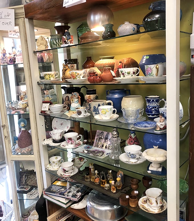 Teacups that have hosted thousands of conversations sit patiently waiting for their next story to begin.