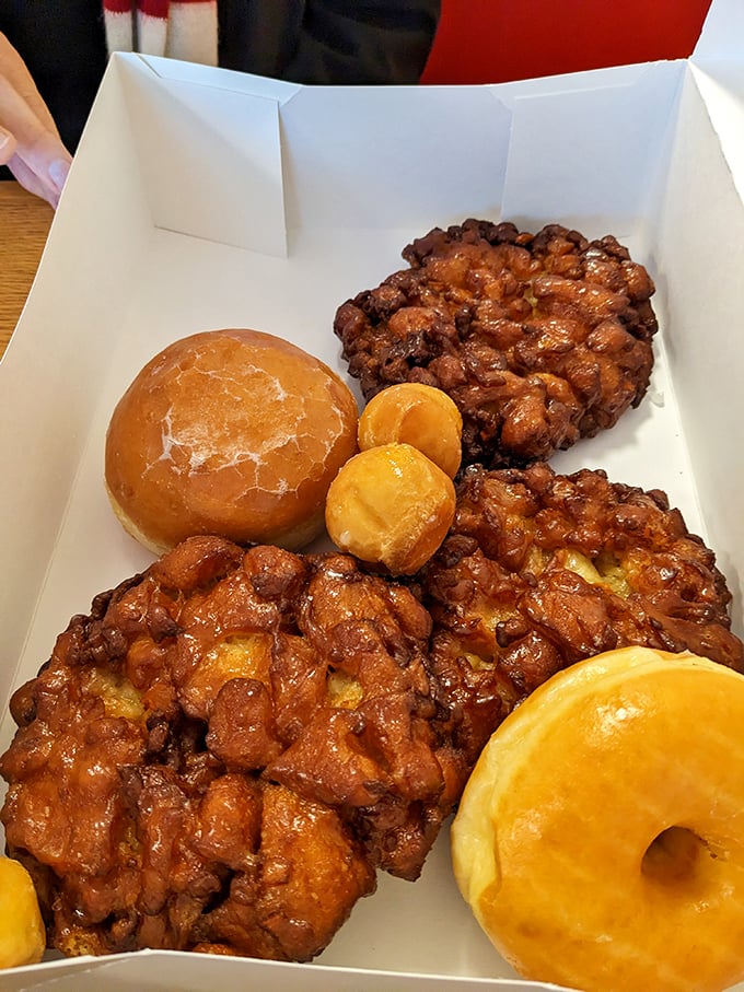 Apple fritters that look like they've been sculpted by Renaissance masters. These craggy, caramelized beauties make ordinary breakfast pastries seem like mere sketches.