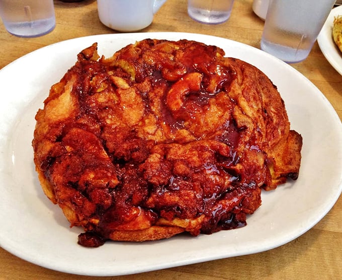 This apple pancake isn't just a breakfast—it's an event. Caramelized apples and cinnamon create a dish that's essentially dessert with morning privileges.