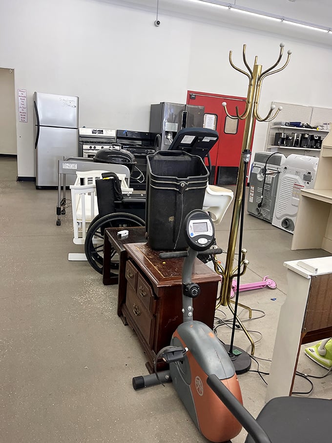 The appliance section: where yesterday's kitchen innovations await their second act in your home. That bread maker is calling your name!