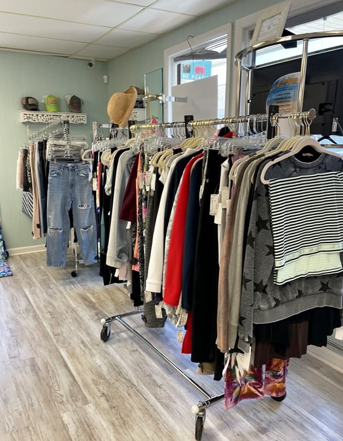 Organized chaos at its finest, where every rack holds the potential for your next wardrobe favorite.