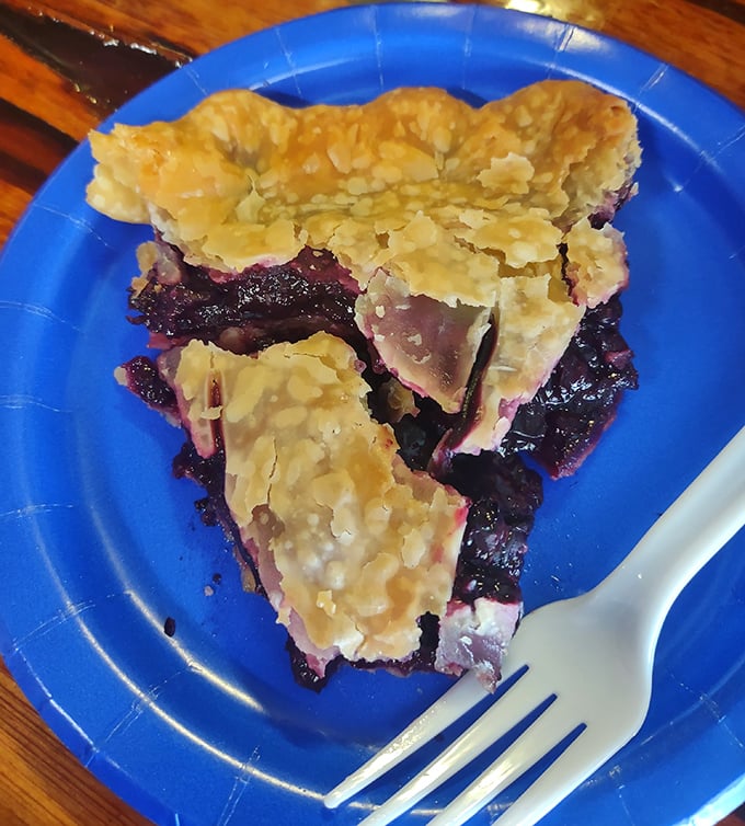 This isn't just blueberry pie—it's summer in North Carolina captured between two crusts, waiting to transport you back to simpler times.